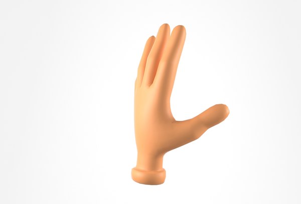 Hand cartoon character 3D model - TurboSquid 1335157