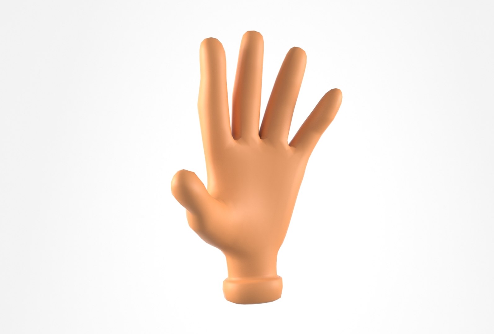 Hand Cartoon Character 3D Model - TurboSquid 1335157