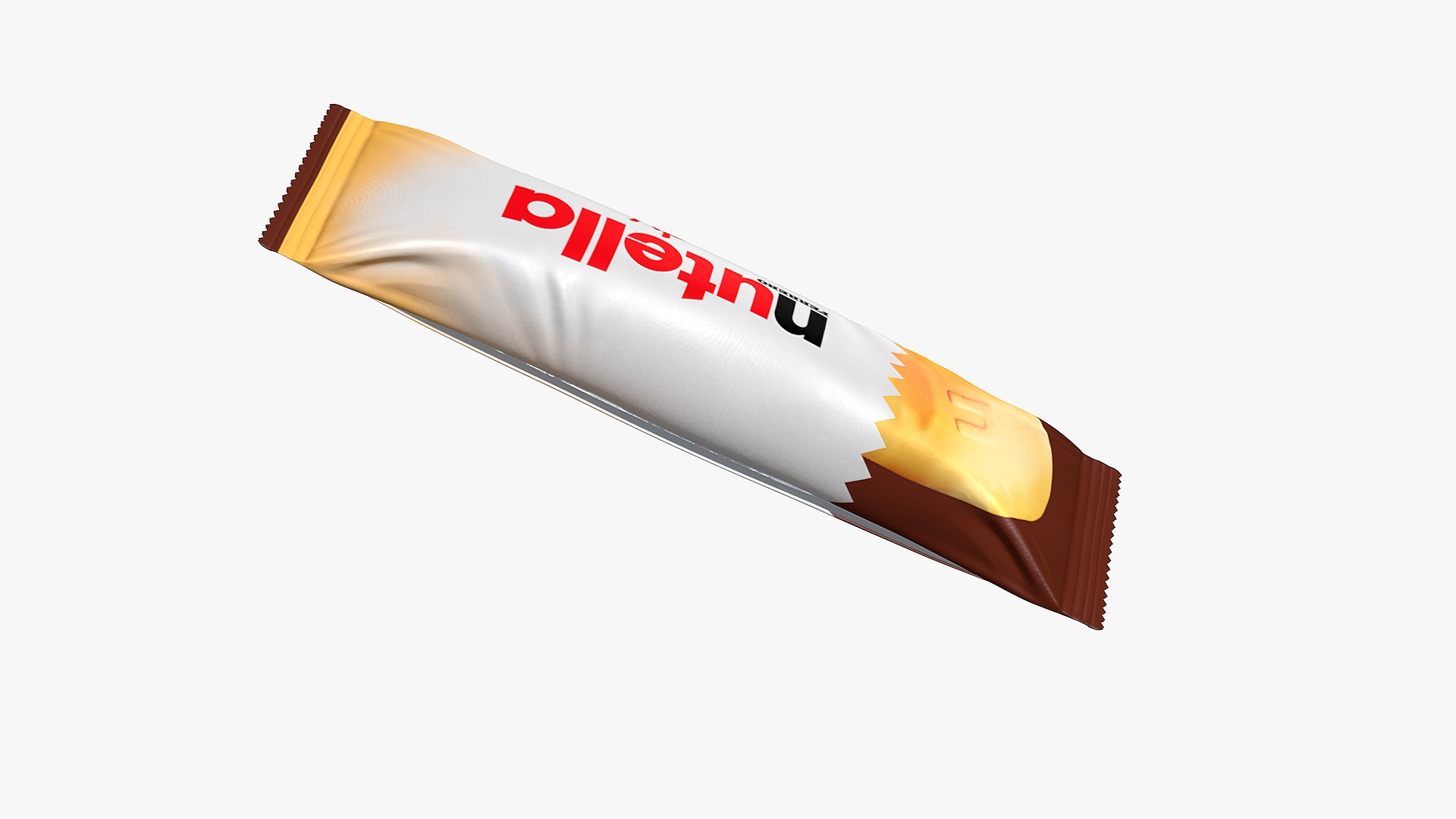 3D Nutella Bar B-ready Packaging Chocolate Wafer Model - TurboSquid 2078734