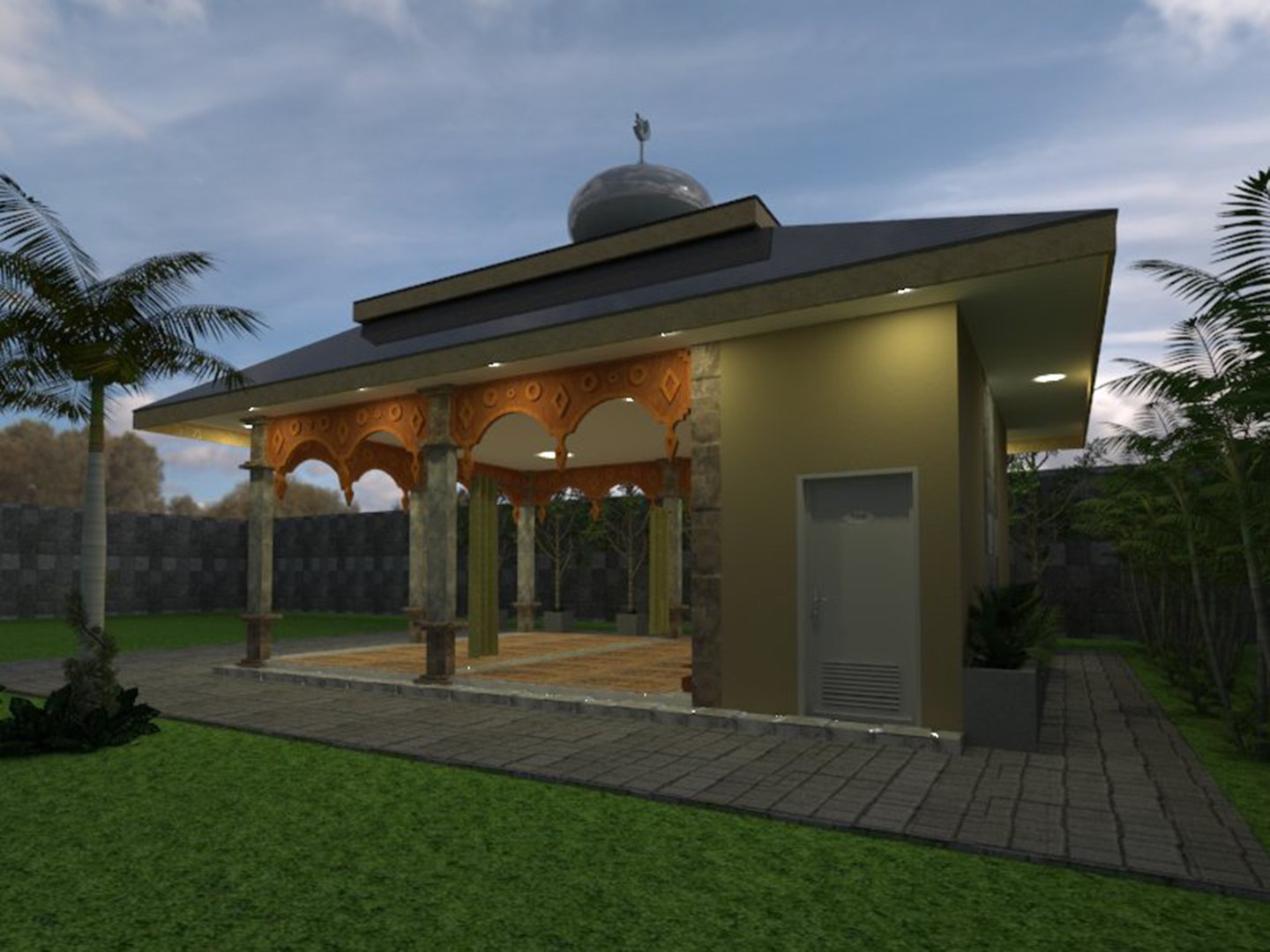 Simple mushola design concept for kindergarten 3D model - TurboSquid ...