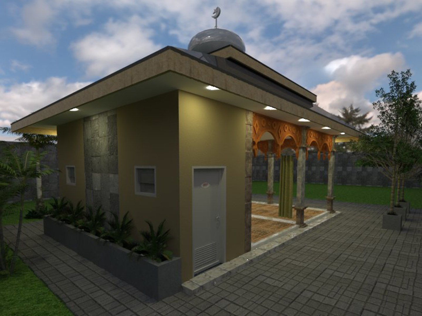 Simple mushola design concept for kindergarten 3D model - TurboSquid ...