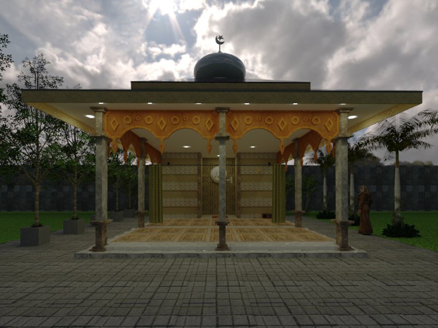 Simple mushola design concept for kindergarten 3D model - TurboSquid ...