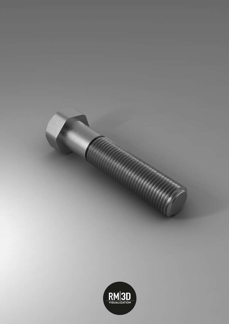 3d Model Of Screw Bolt
