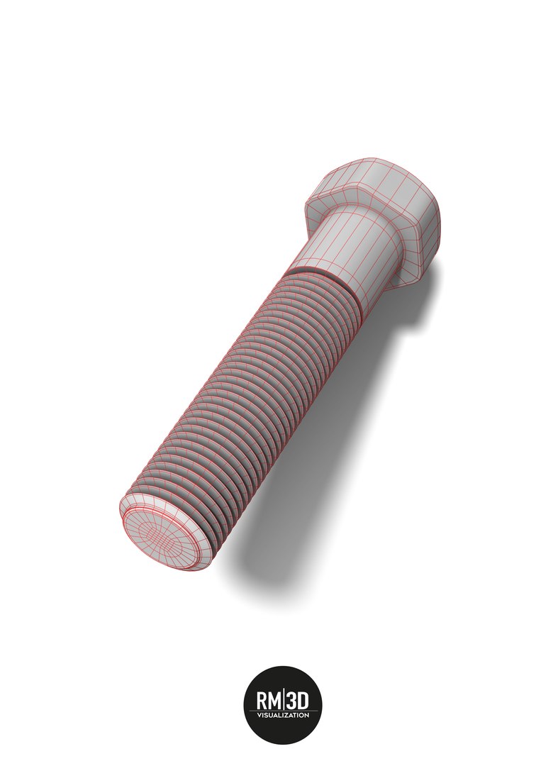 3d Model Of Screw Bolt