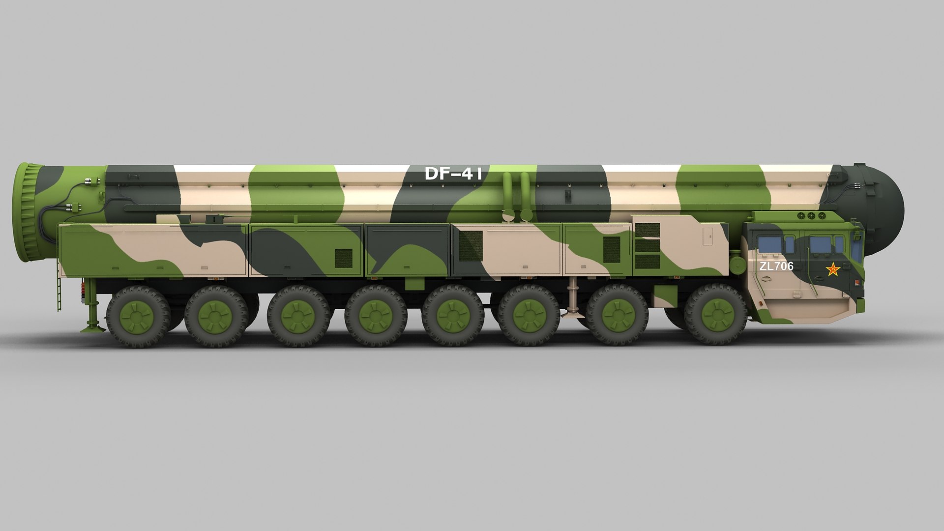Chinese Df-41 Missile 3D Model - TurboSquid 1468656