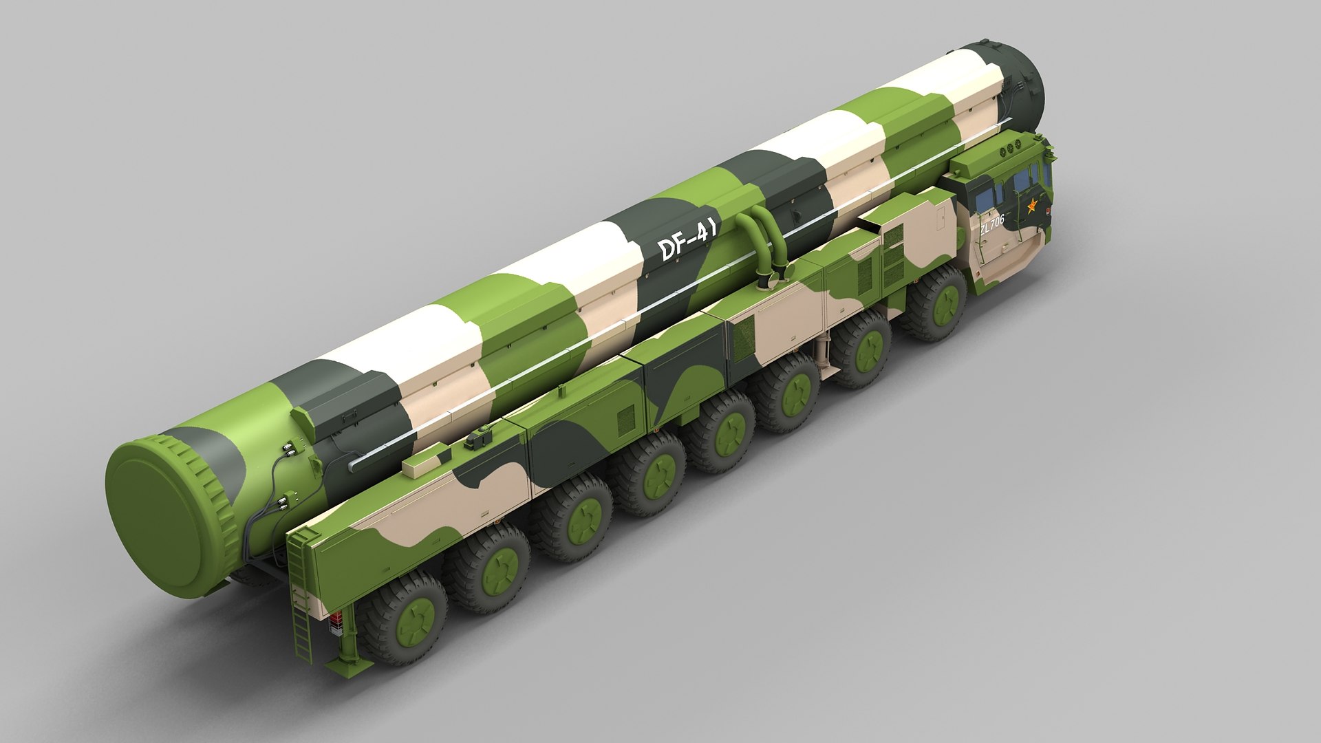 Chinese Df-41 Missile 3D Model - TurboSquid 1468656