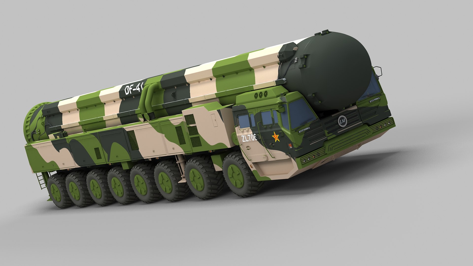 Chinese Df-41 Missile 3D Model - TurboSquid 1468656