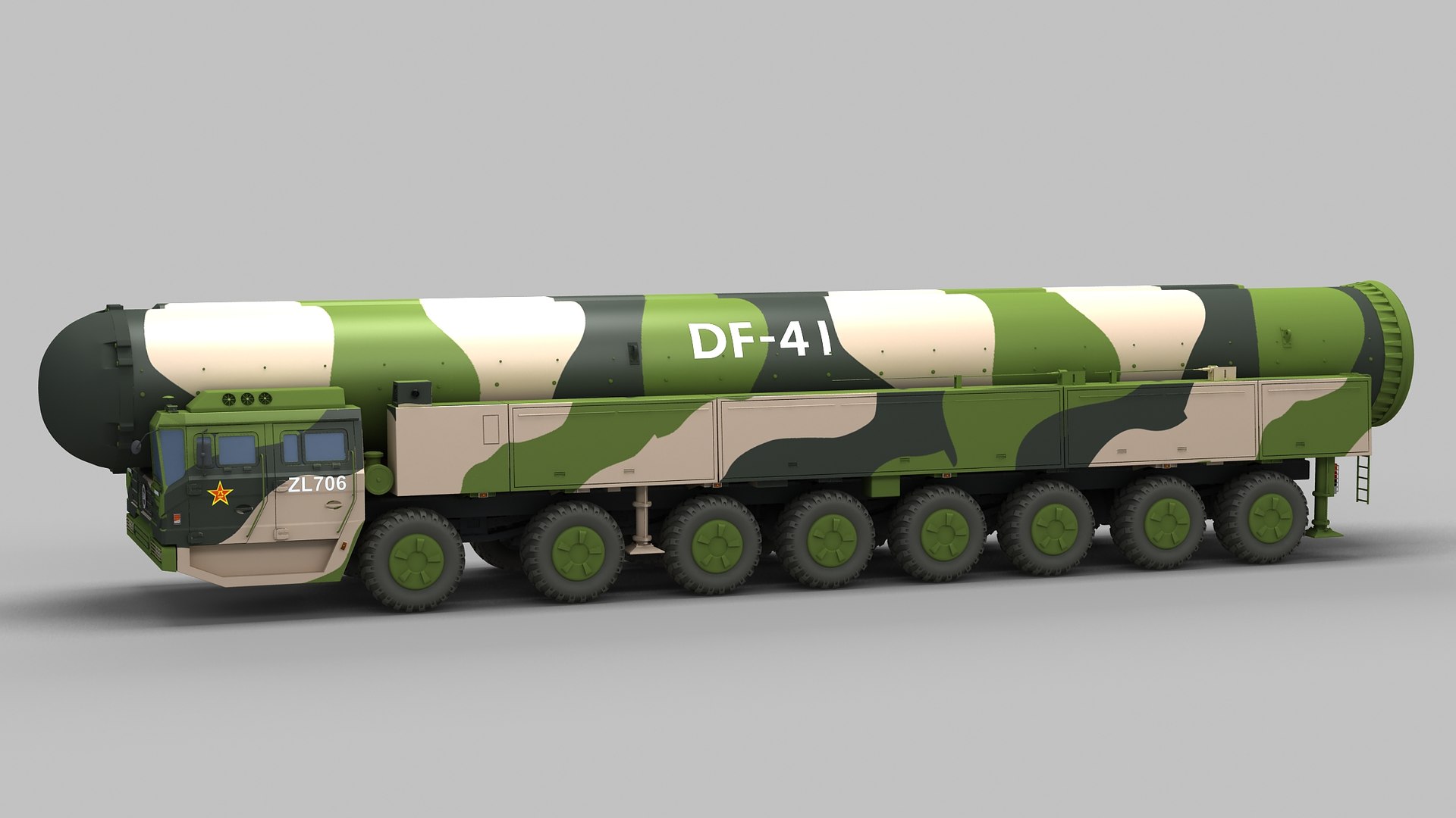 Chinese Df-41 Missile 3D Model - TurboSquid 1468656