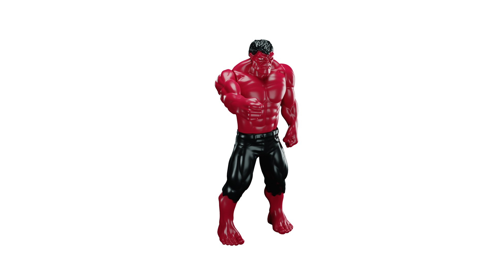 3D RED HULK - TurboSquid 2127615