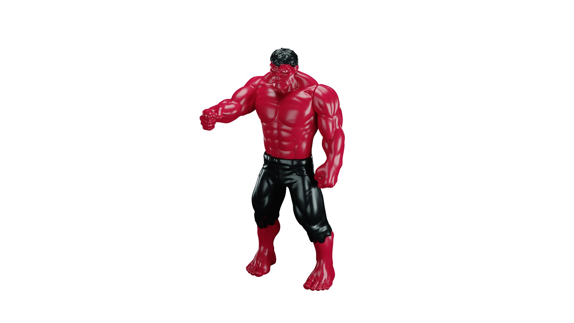 3D RED HULK - TurboSquid 2127615