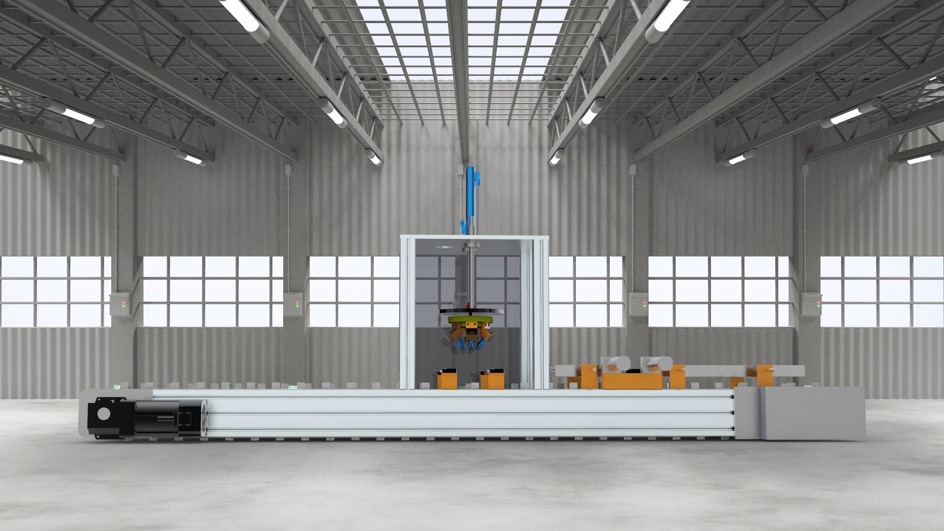 3D Cleaning Assembly Line - TurboSquid 1953884