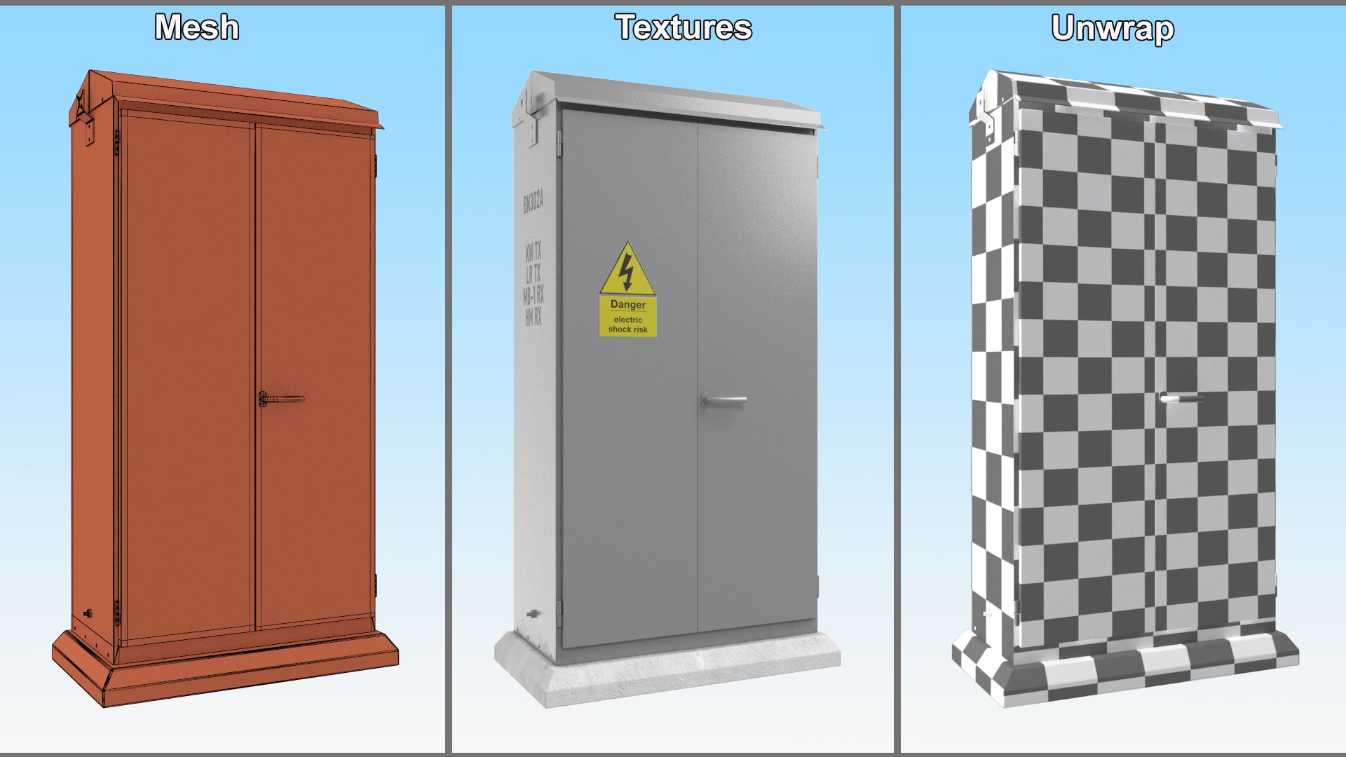 3D Railway Relay Cabinet - TurboSquid 2265760