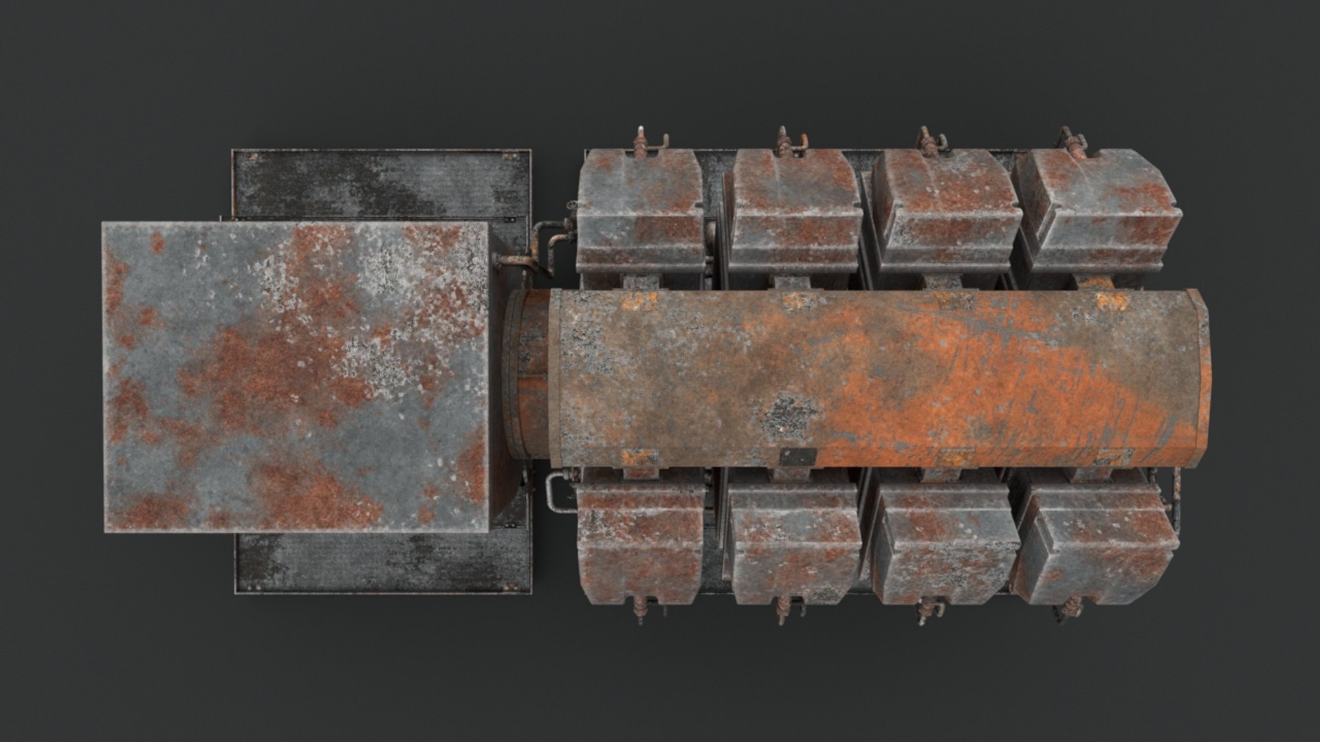 3D Rusted Machinery Device Industrial Model - TurboSquid 1388906