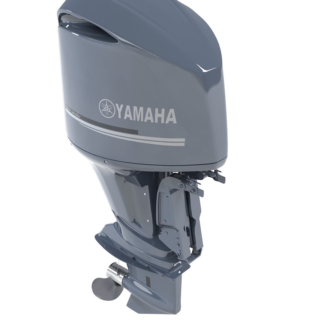 3d Model Yamaha F350 Engine