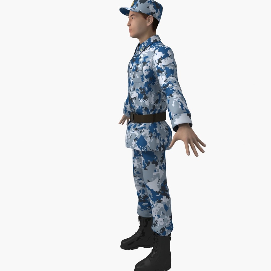 3D China Air Force Soldiers - TurboSquid 1366913