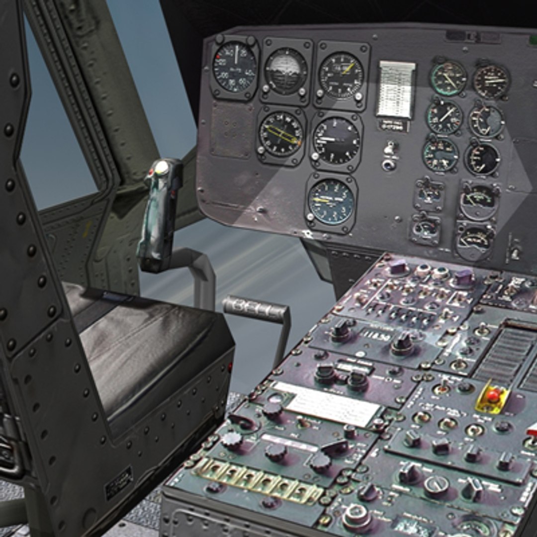 Cockpit Engines 3d Model