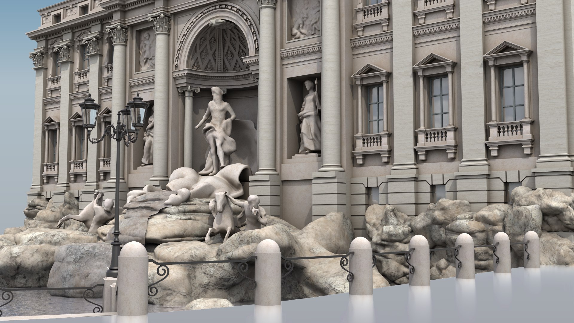3D model Trevi Fountain - TurboSquid 1827522