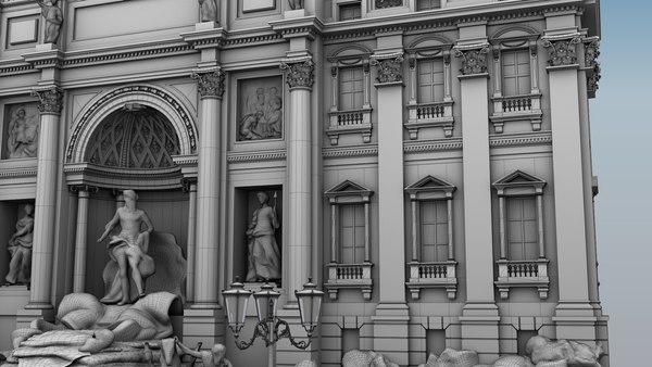 3D model Trevi Fountain - TurboSquid 1827522