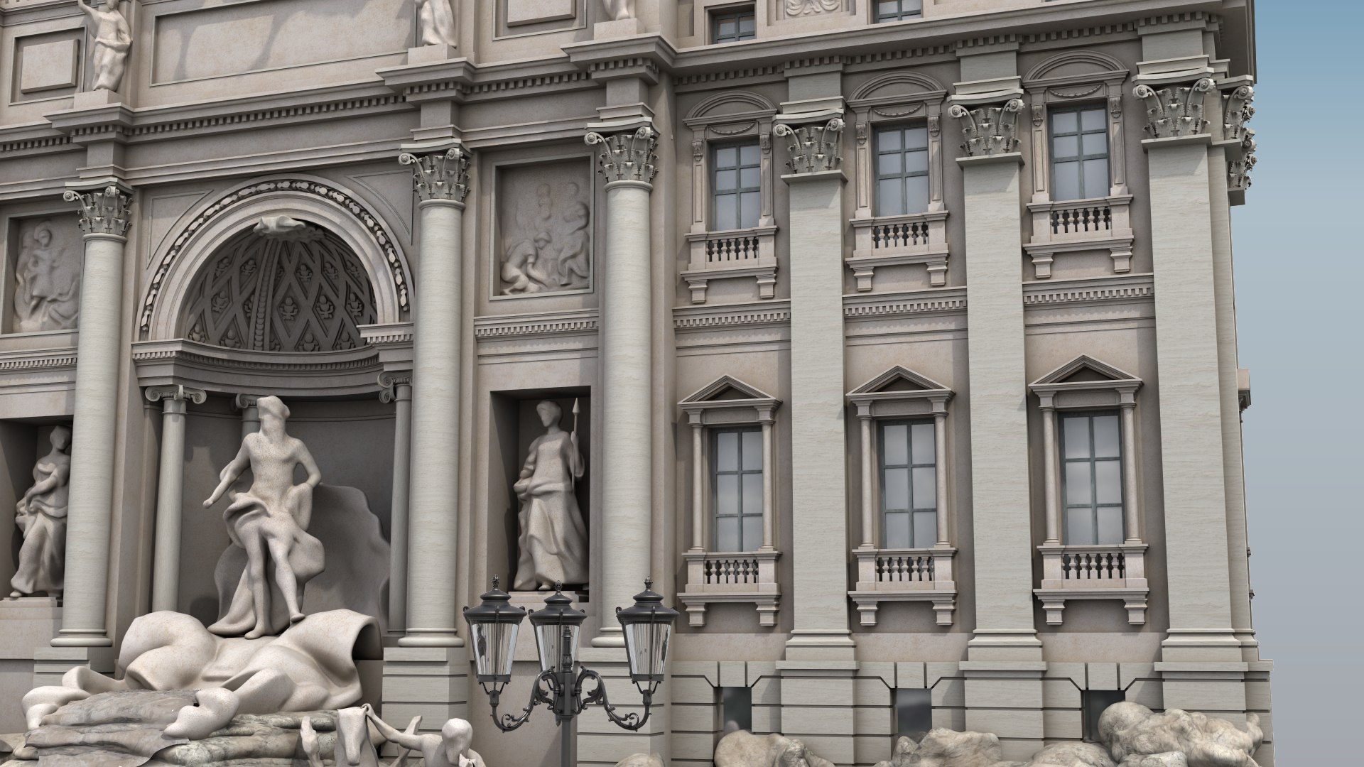 3D model Trevi Fountain - TurboSquid 1827522