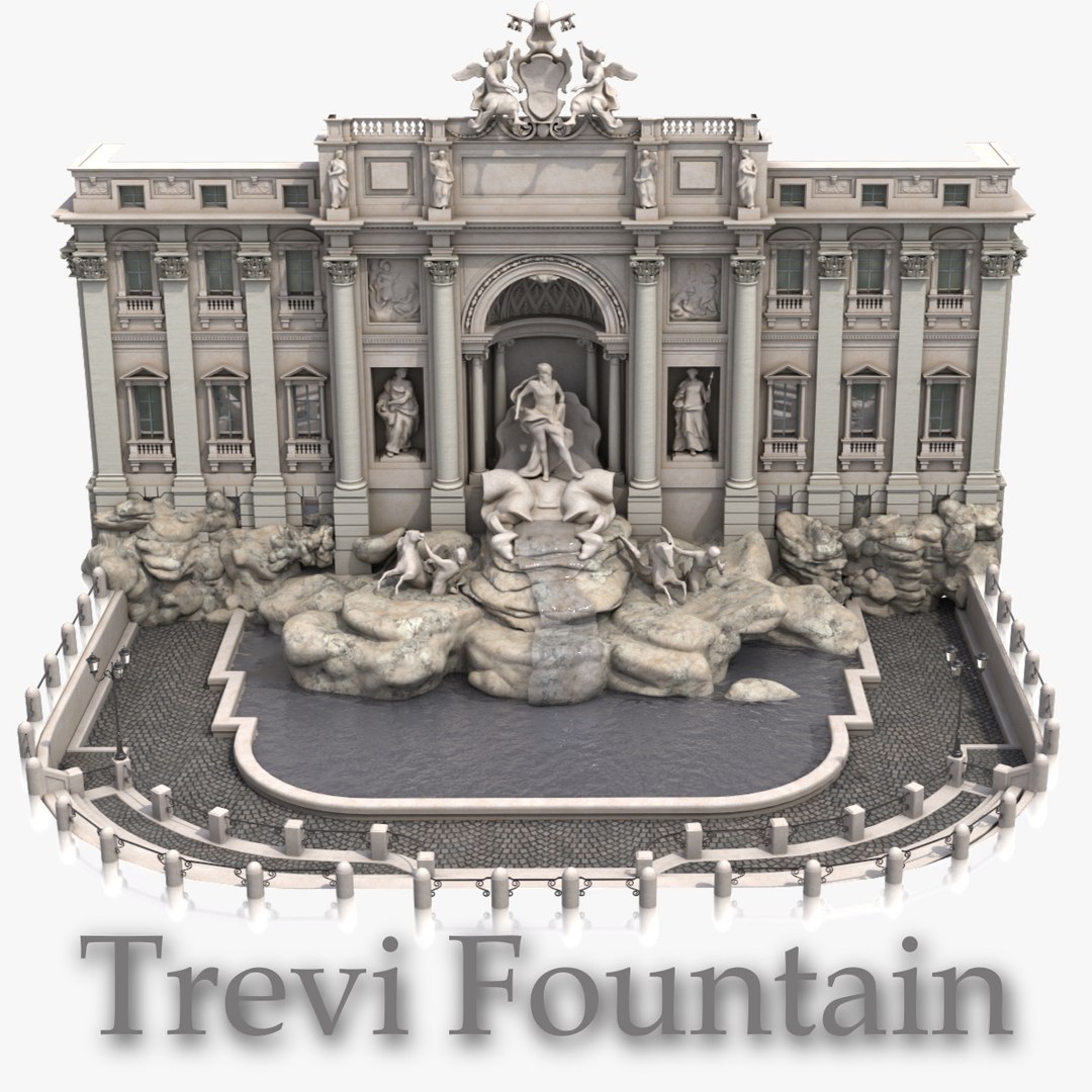3D model Trevi Fountain - TurboSquid 1827522