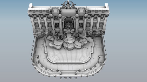 3D model Trevi Fountain - TurboSquid 1827522