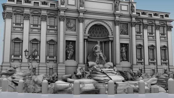 3D model Trevi Fountain - TurboSquid 1827522