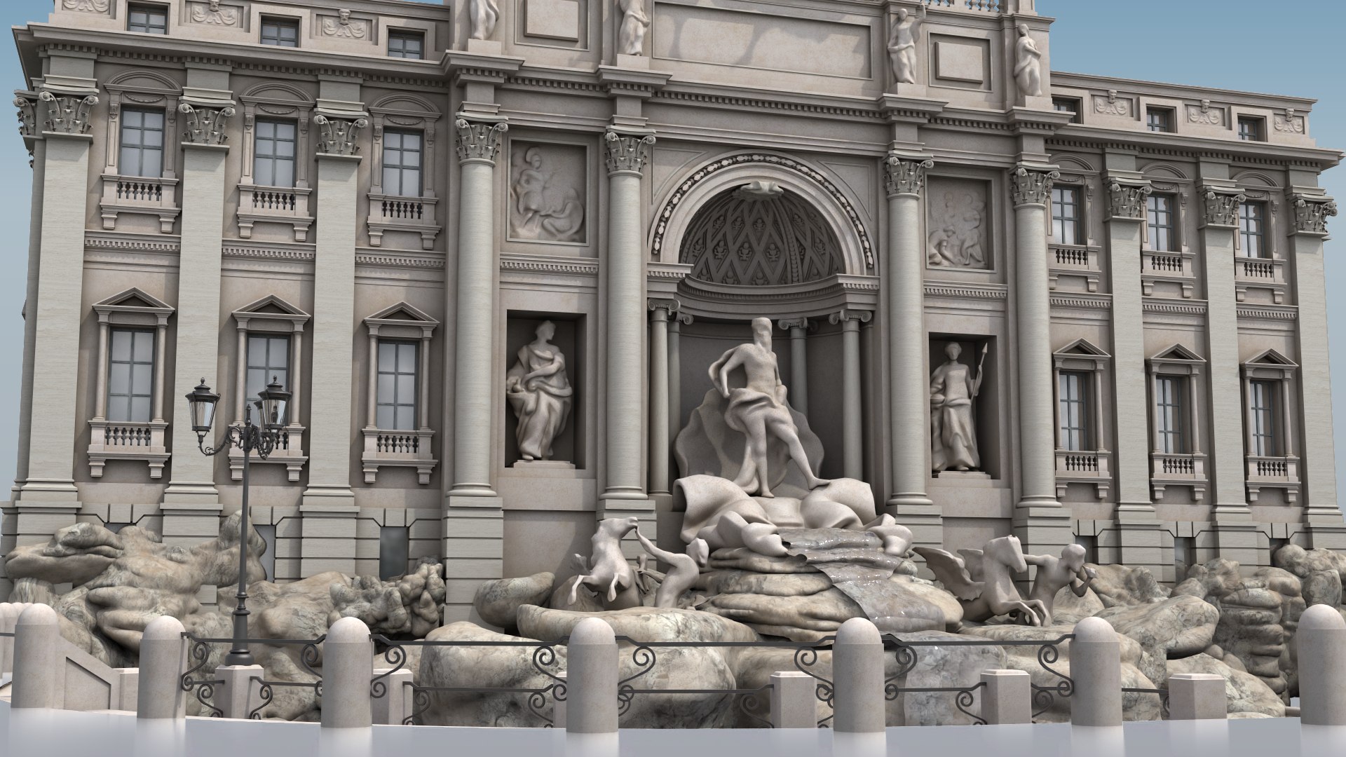 3D model Trevi Fountain - TurboSquid 1827522