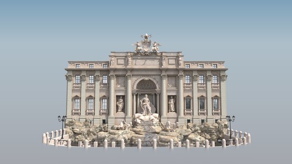 3D model Trevi Fountain - TurboSquid 1827522