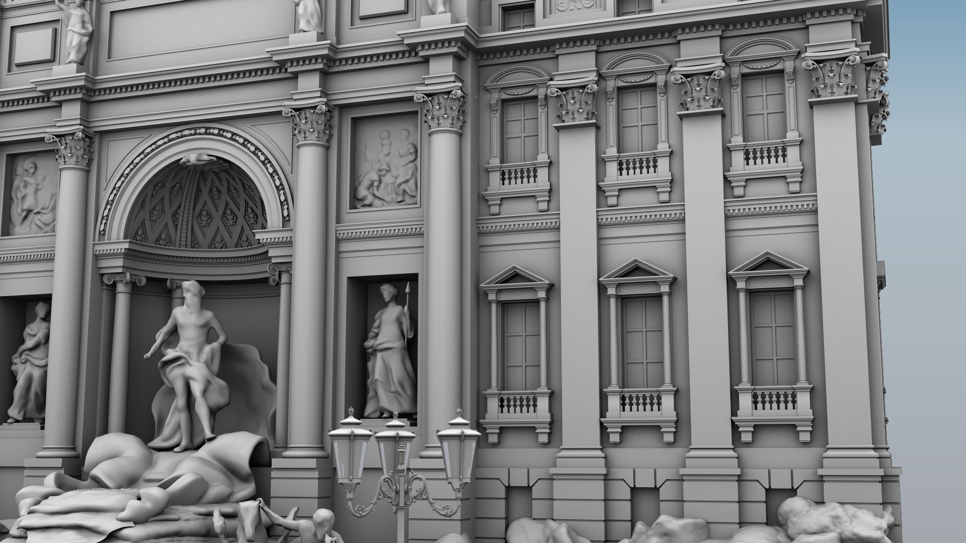 3D model Trevi Fountain - TurboSquid 1827522