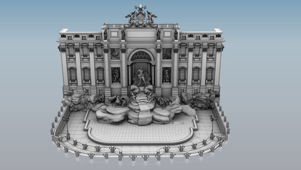 3D model Trevi Fountain - TurboSquid 1827522