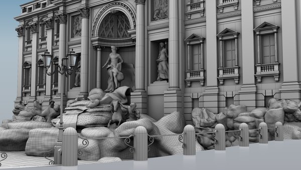3D model Trevi Fountain - TurboSquid 1827522