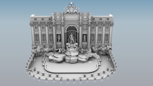 3D model Trevi Fountain - TurboSquid 1827522