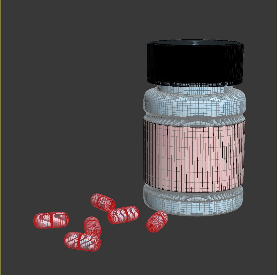 3D Jars Pills - TurboSquid 1353748