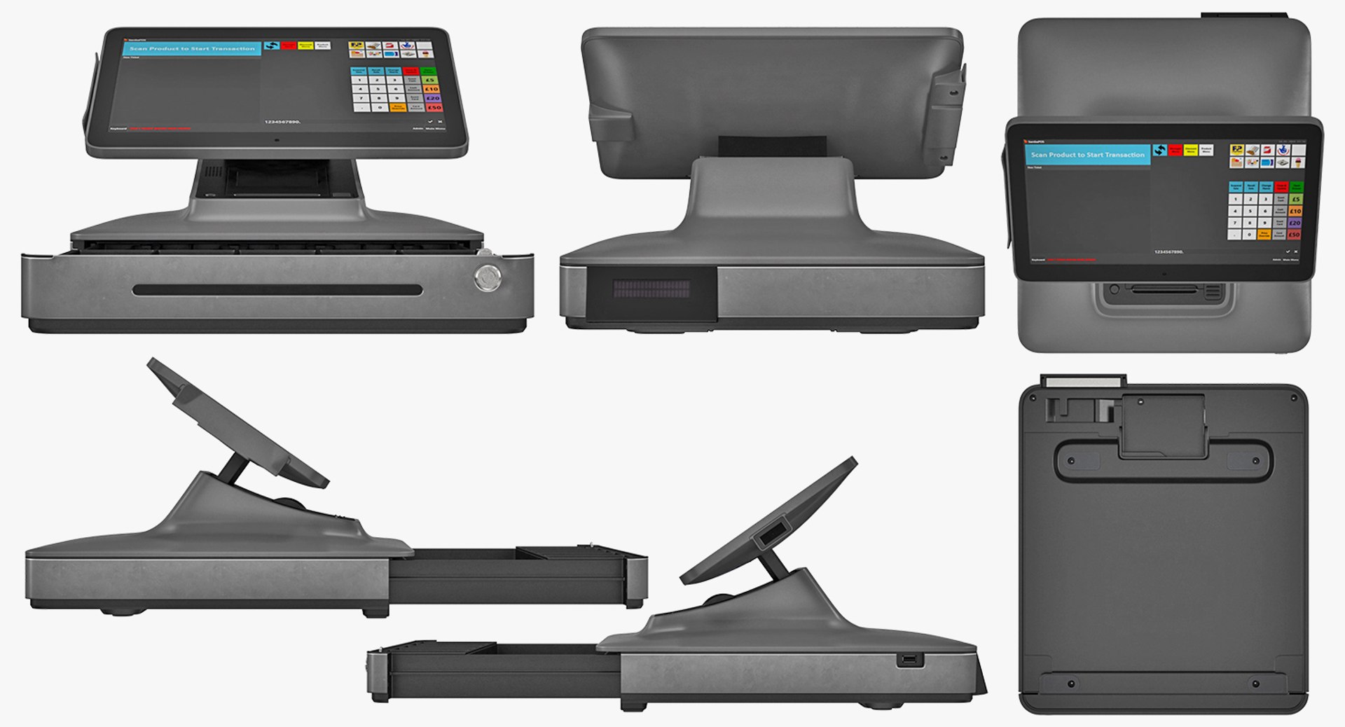 3D Modern Mobile Pos Terminal - TurboSquid 1219495