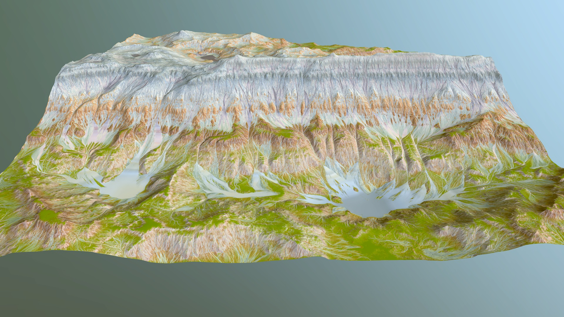 hills cliffs terrain obj