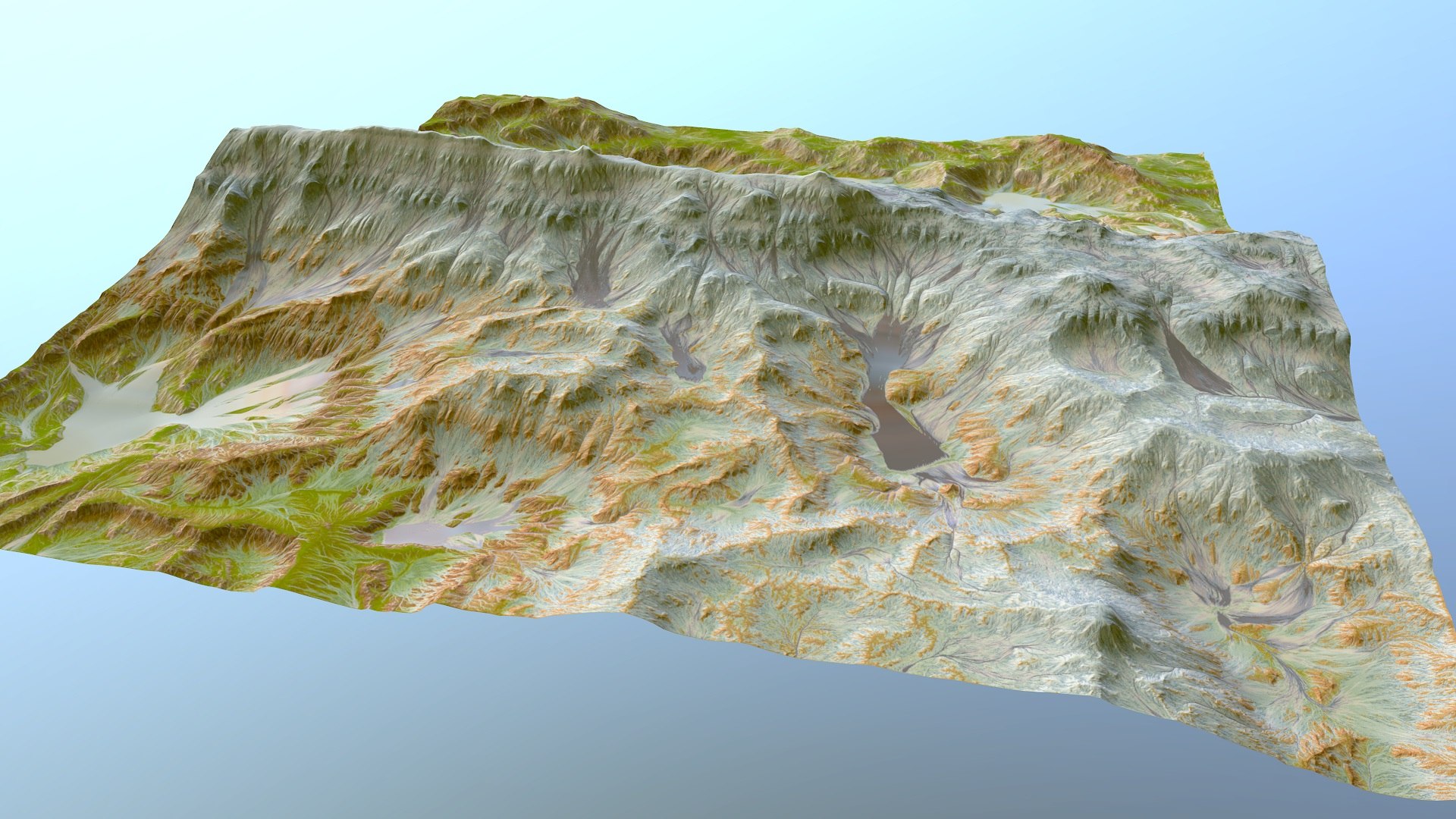 hills cliffs terrain obj