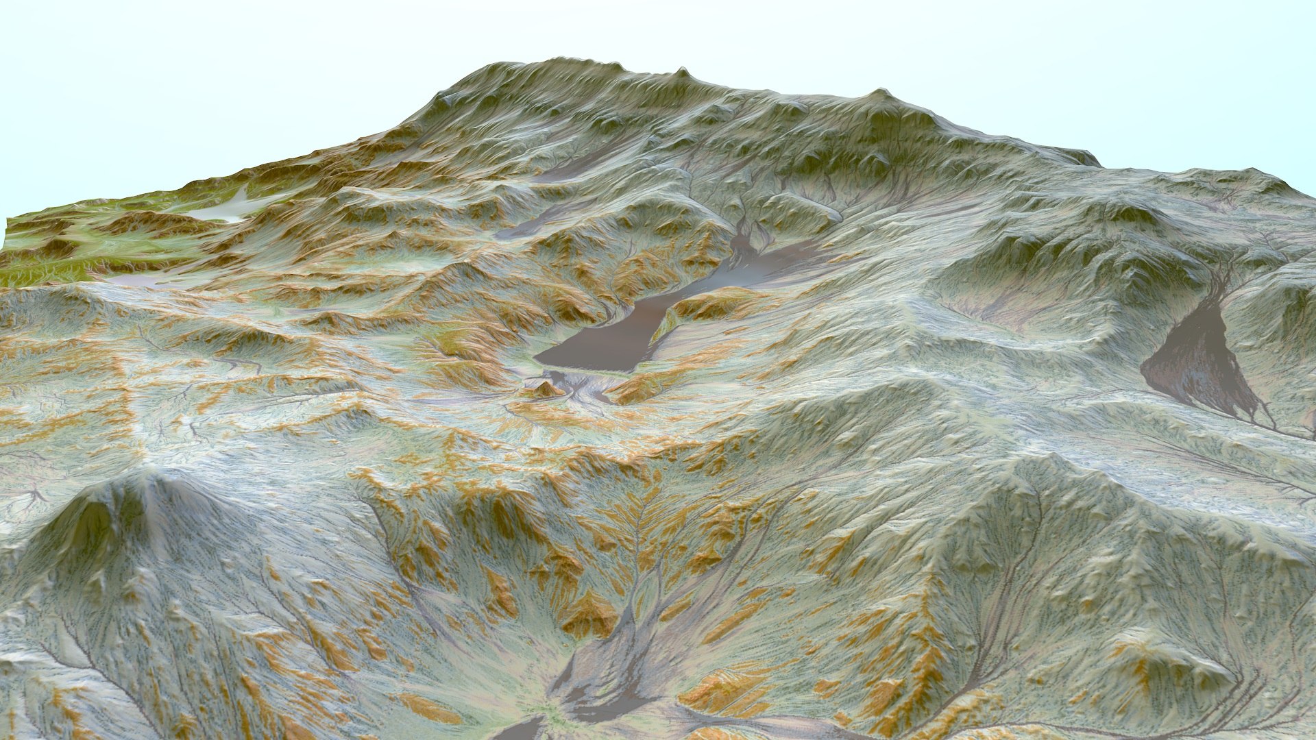 hills cliffs terrain obj