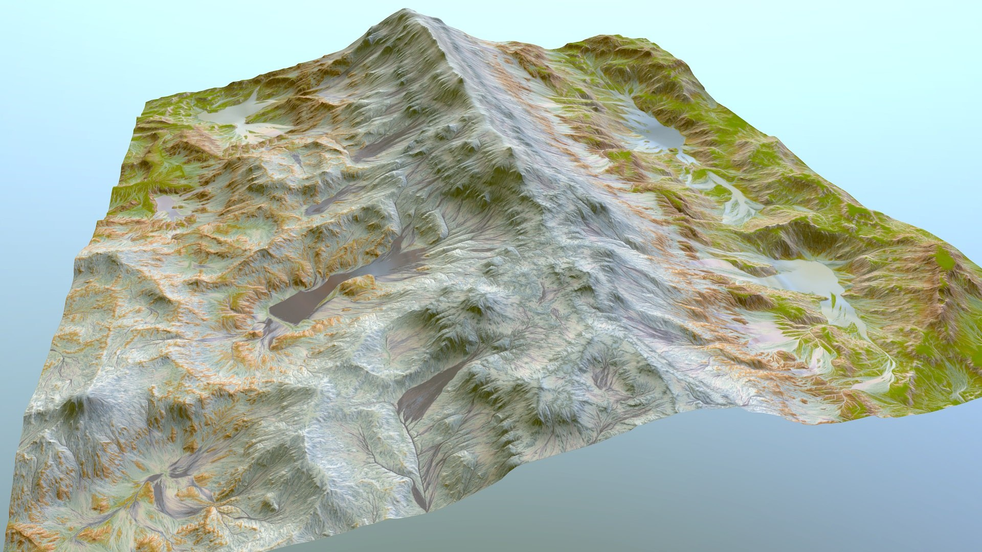 hills cliffs terrain obj