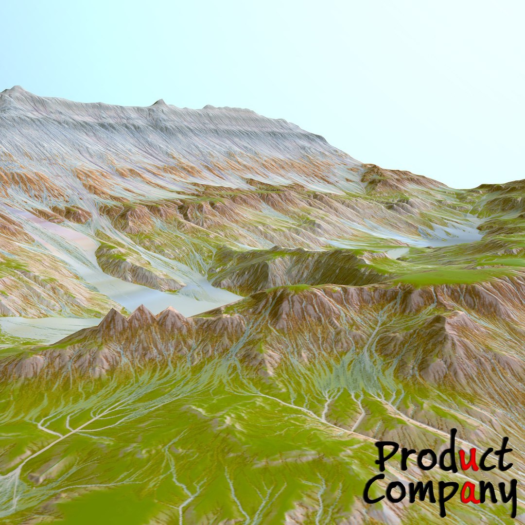 hills cliffs terrain obj