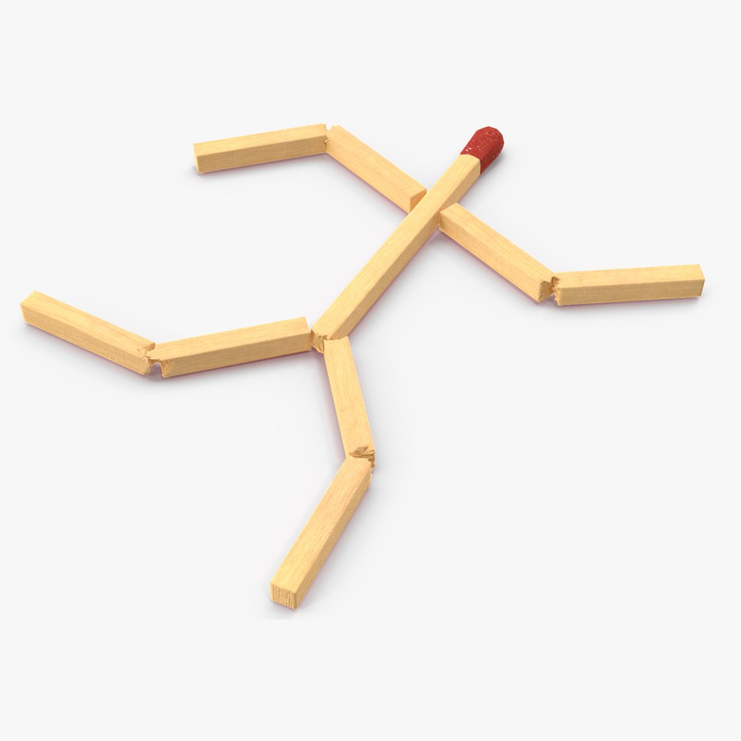 Matchstick Man Rigged for Maya 3D model - TurboSquid 2052231