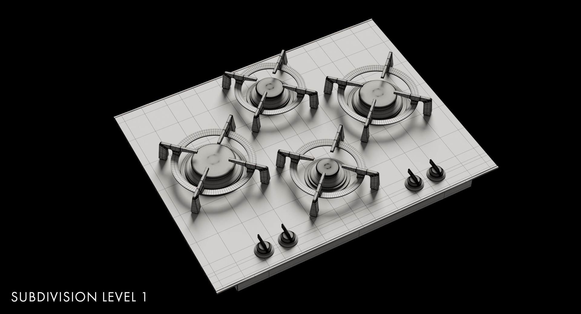 3D realistic hob dolce stil - TurboSquid 1434971