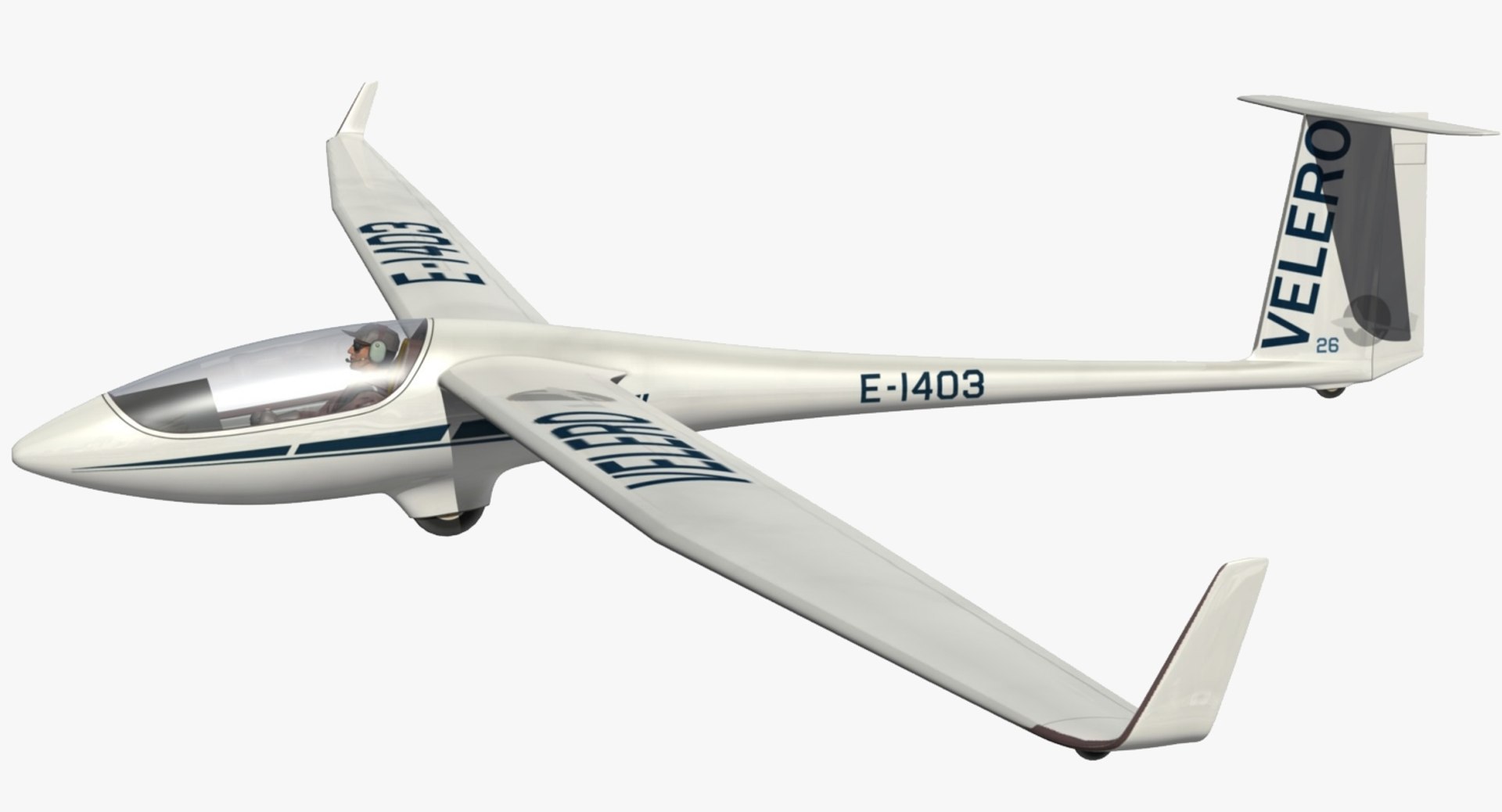 Glider 3D model - TurboSquid 1190181