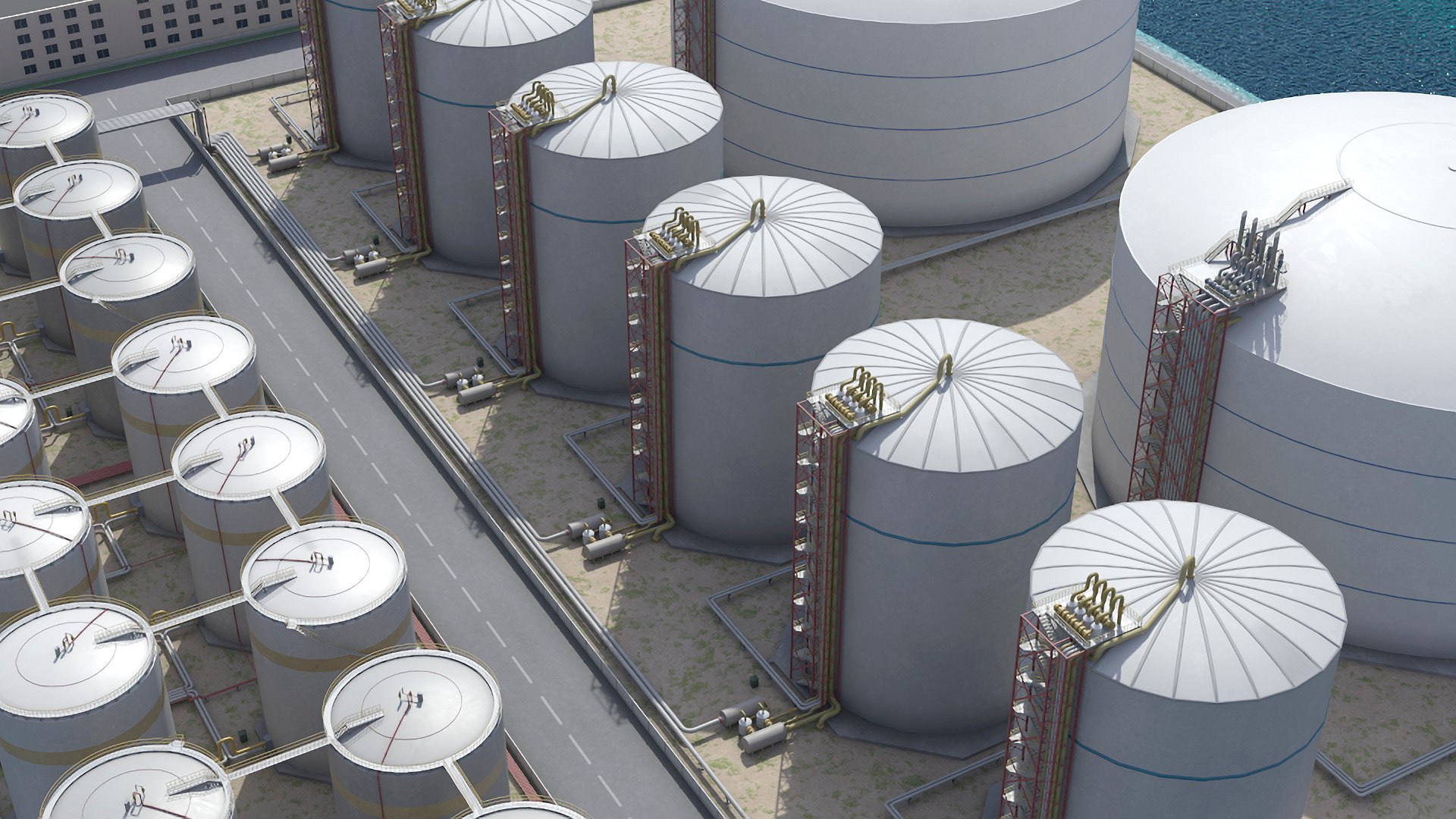 3D LNG Import Terminal - TurboSquid 2310068
