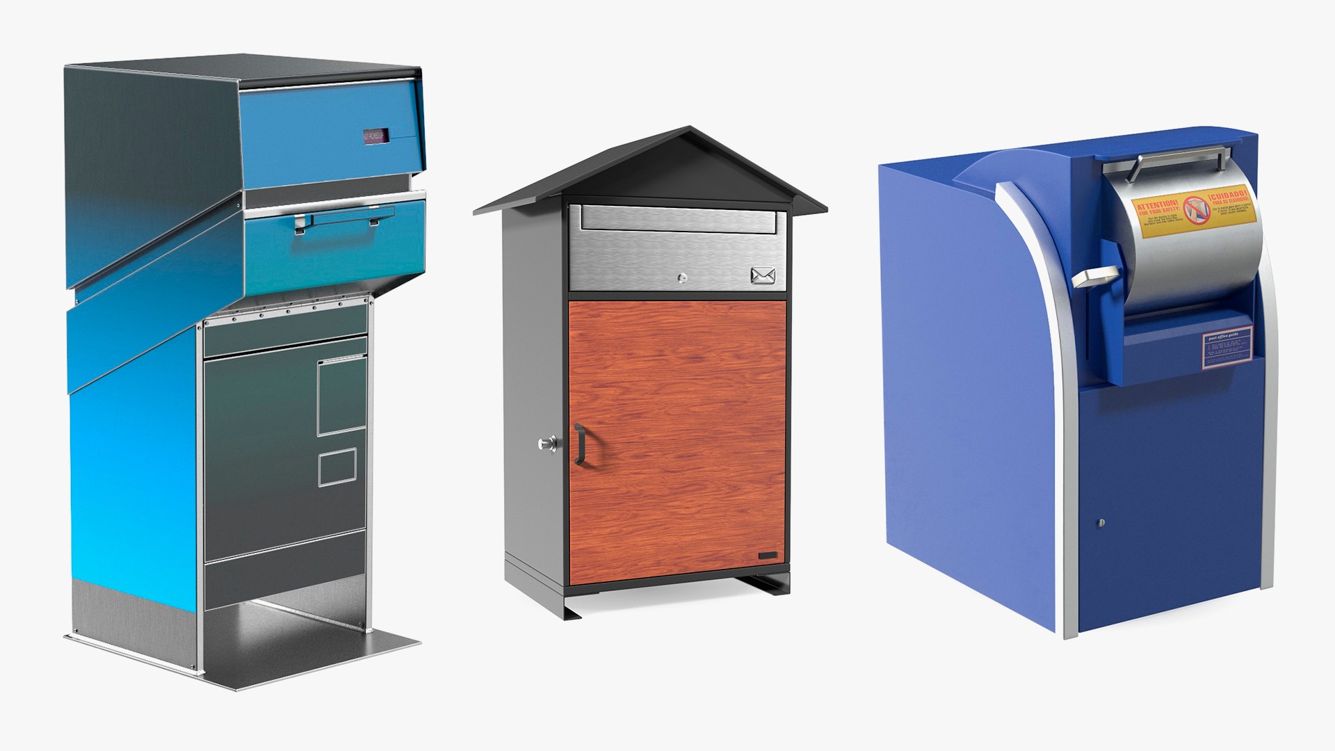 3D Street Drop Boxes Collection - TurboSquid 2198950
