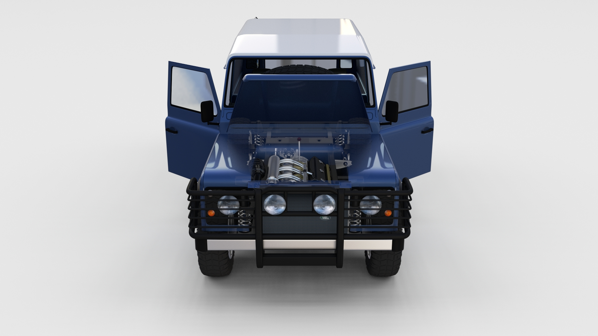 3d model land rover defender 90