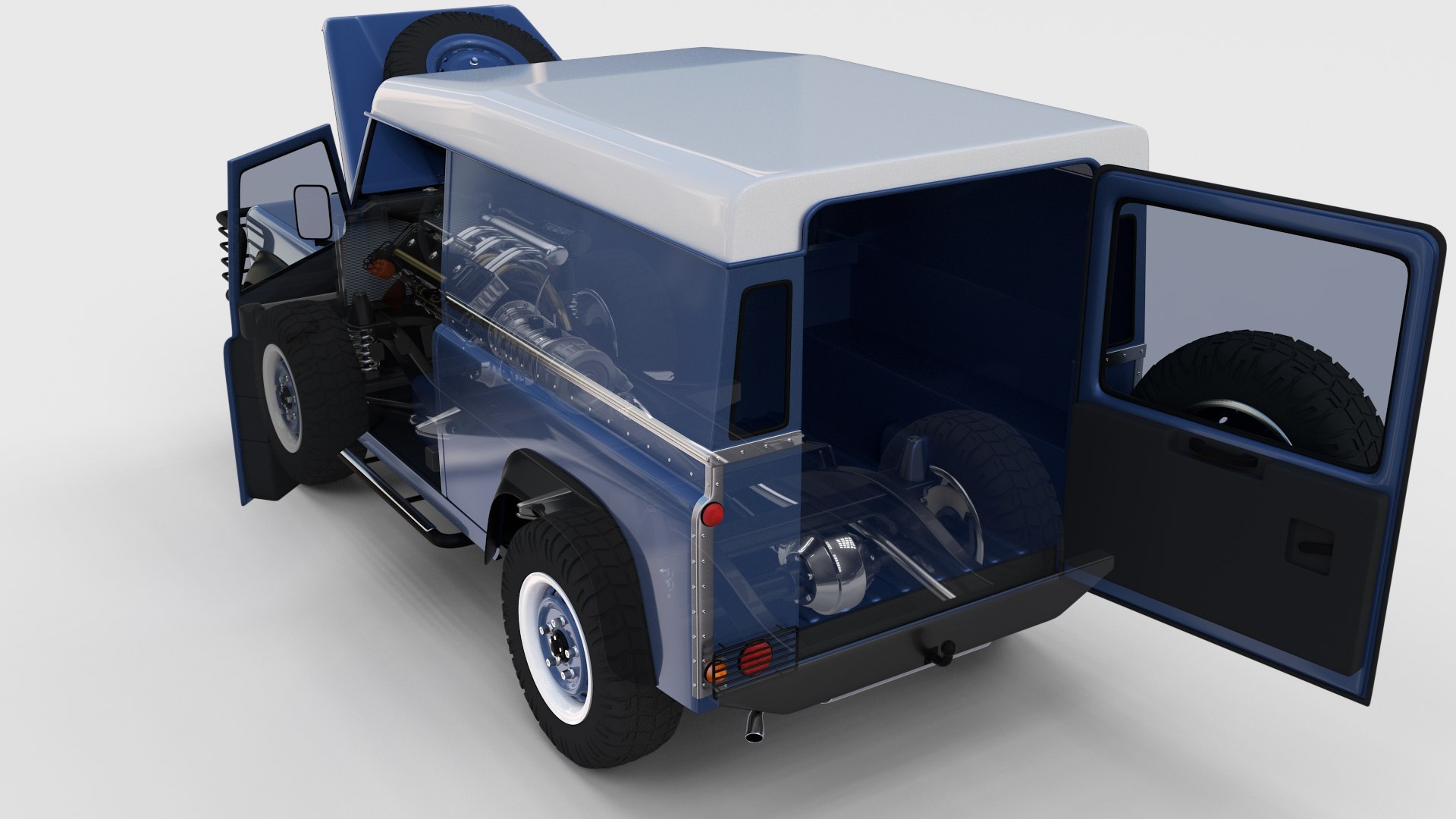 3d Model Land Rover Defender 90