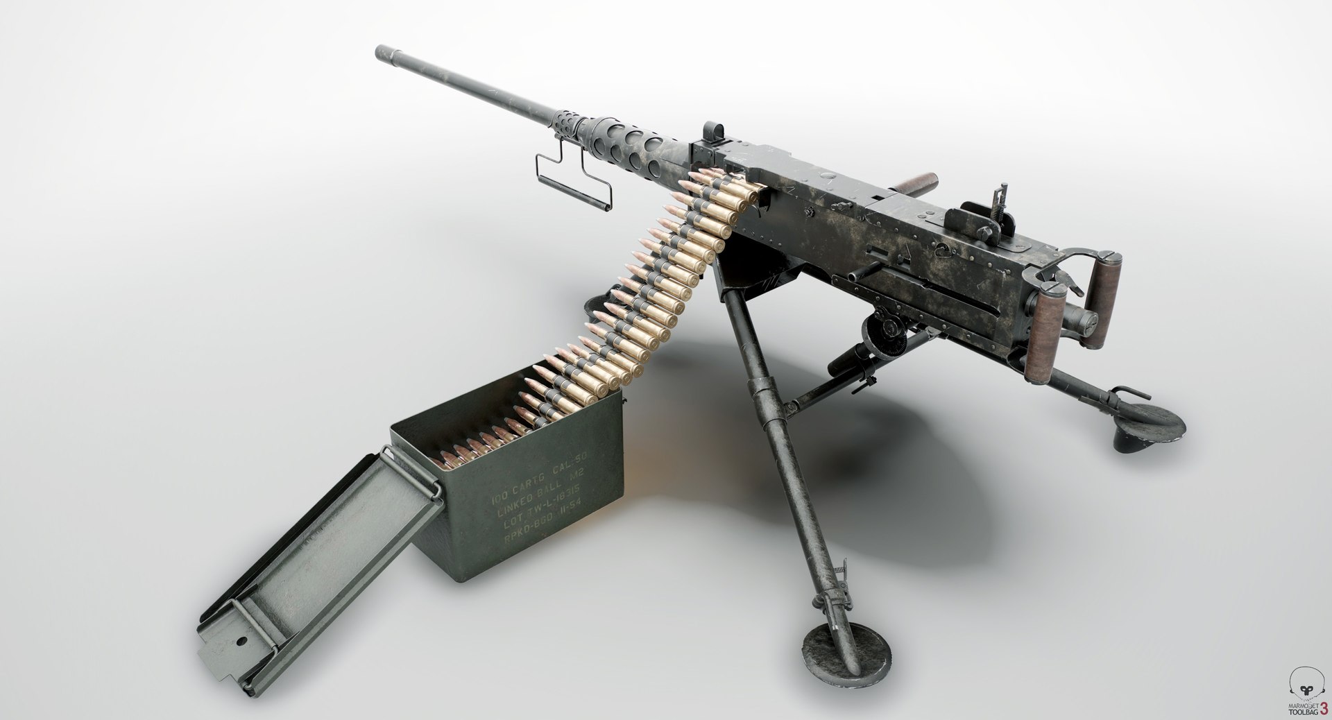 3D m2 browning - TurboSquid 1306197