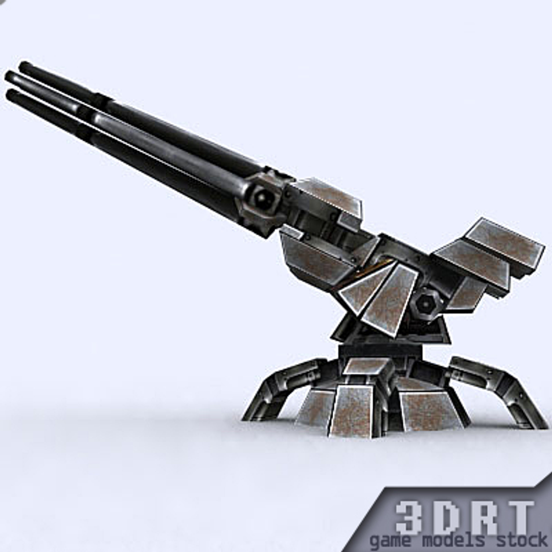 3d sci-fi artillery