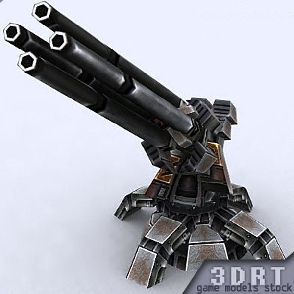 3d sci-fi artillery