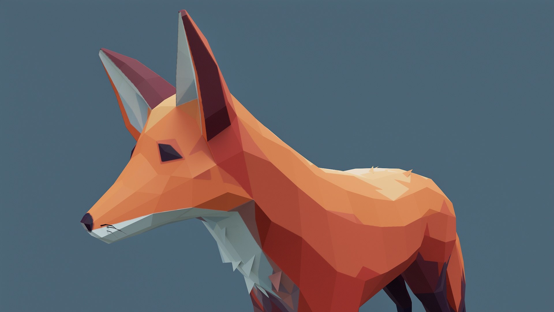 Lowpoly Fox 3D - TurboSquid 2199369